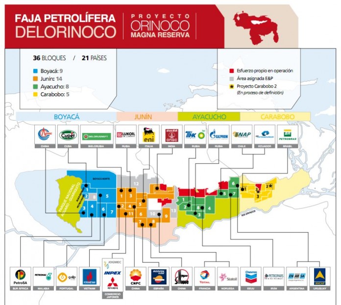 Orinoco Belt Map - PDVSA | Caracas Chronicles