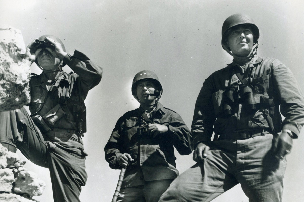 Simon Bolivar Buckner, Jr., Lemuel C. Shepherd, and William T. Clement ...